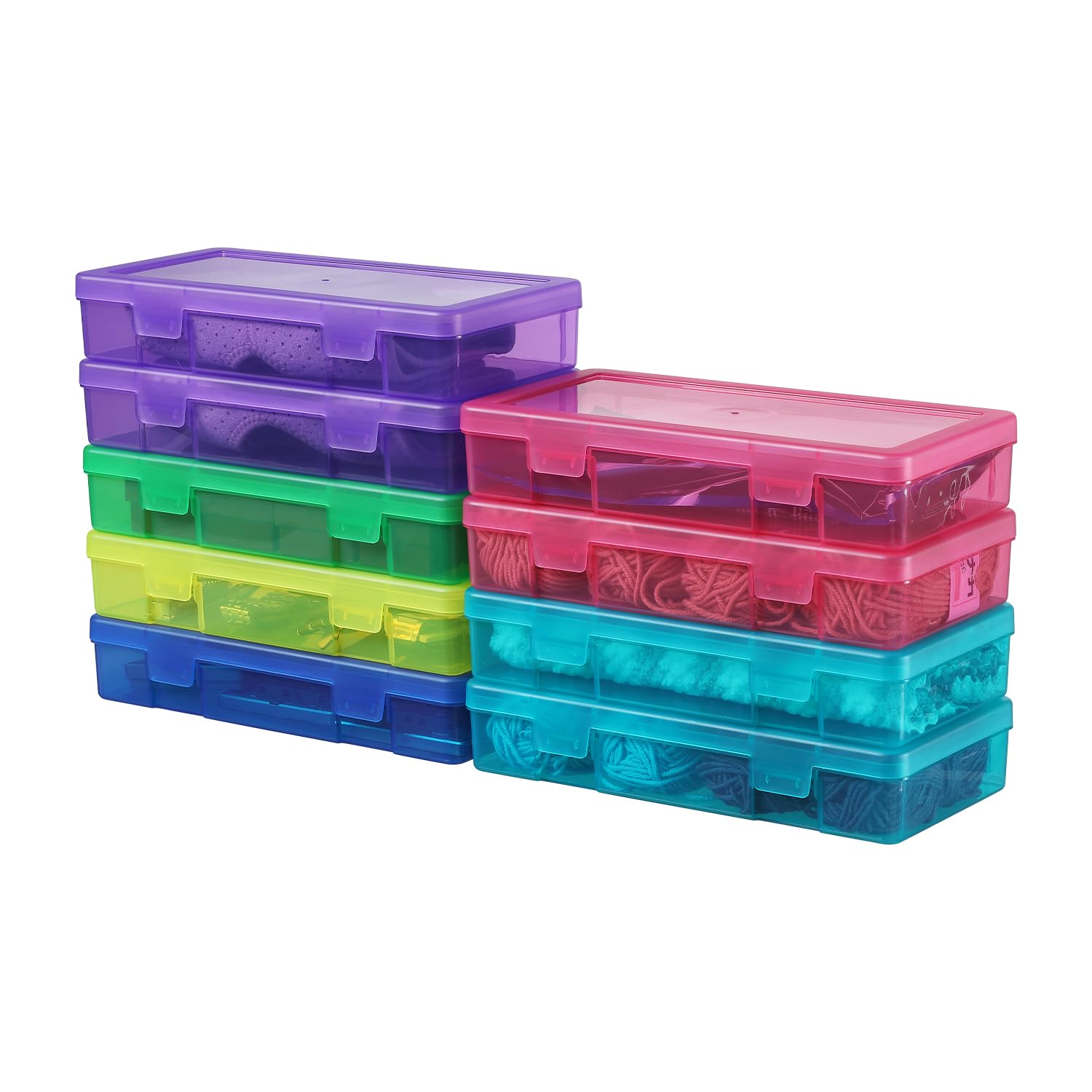 Snapklik.com : Novelinks 9 Pack Plastic Storage Containers Color Arts ...