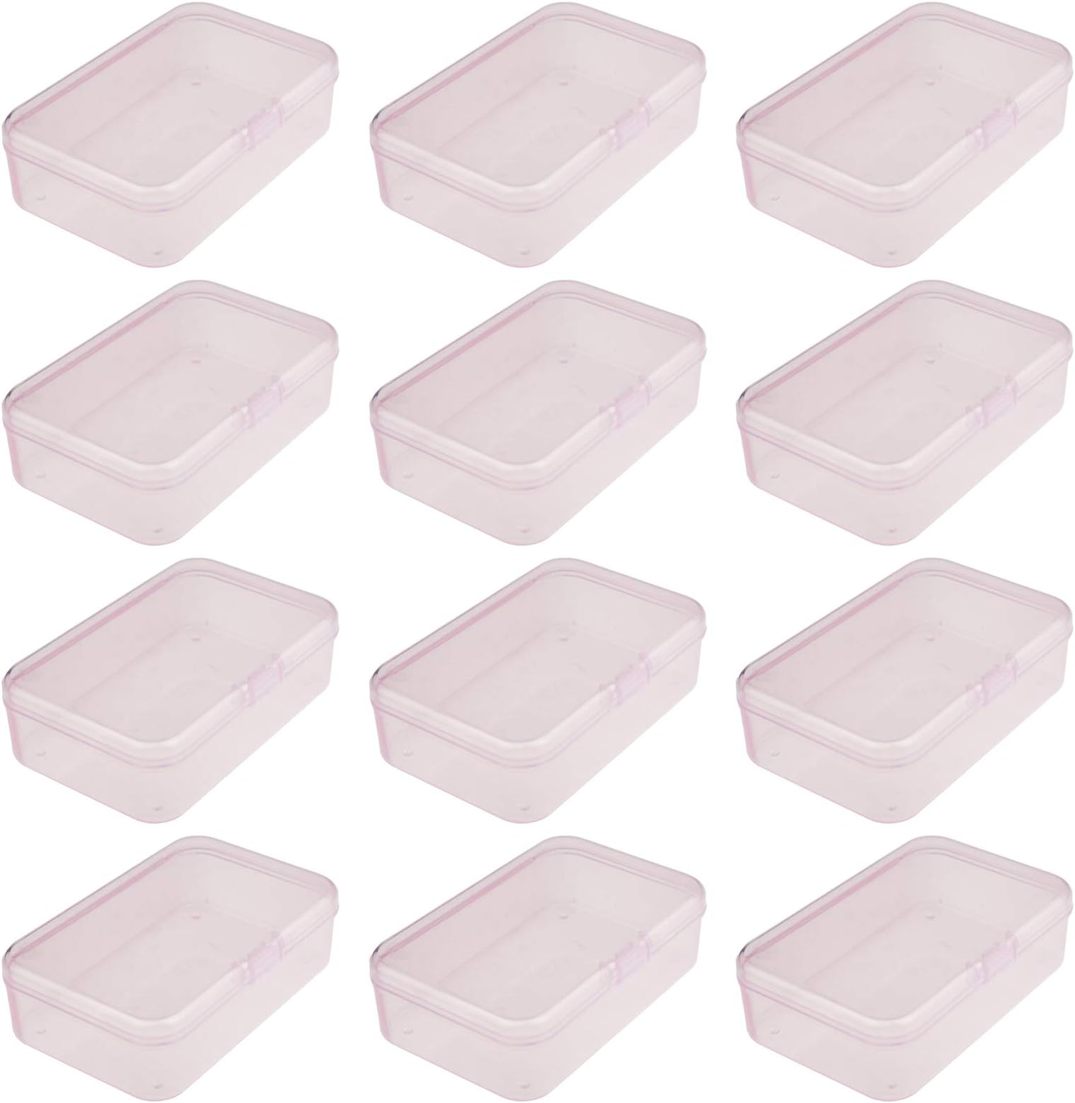 Amazon.com: Goodma 8 Pieces Frosted Rectangular Plastic Boxes Empty ...