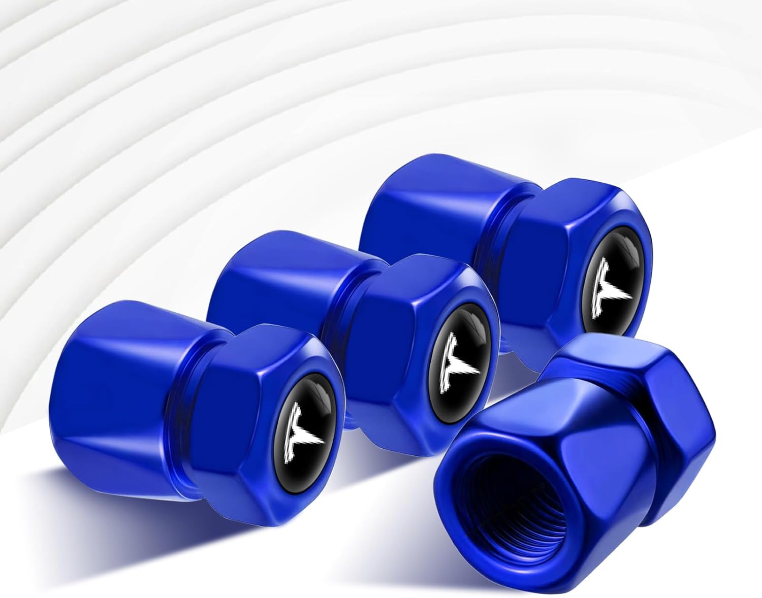 Amazon.com: 4Pcs Metal Auto Car Tire Valve Stem Caps, Compatible with ...