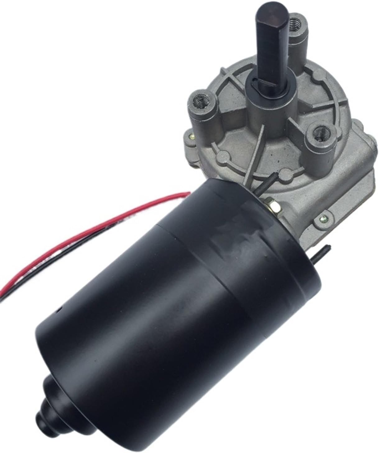 Moteur à vis sans fin autobloquant 12 V CC 10-80 tr/min 60 W arbre de ...