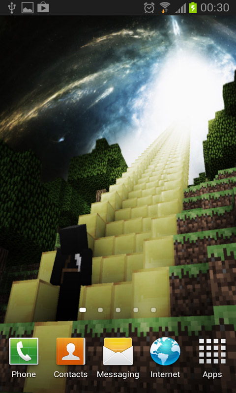Minecraft 3d Iphone Wallpaper