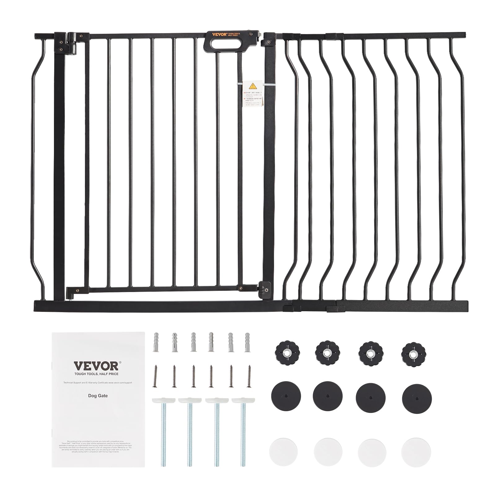 VEVOR Dog Gate, 29.5"-48.4" Extra Wide, 30" High, Stair Gate for Stairs ...