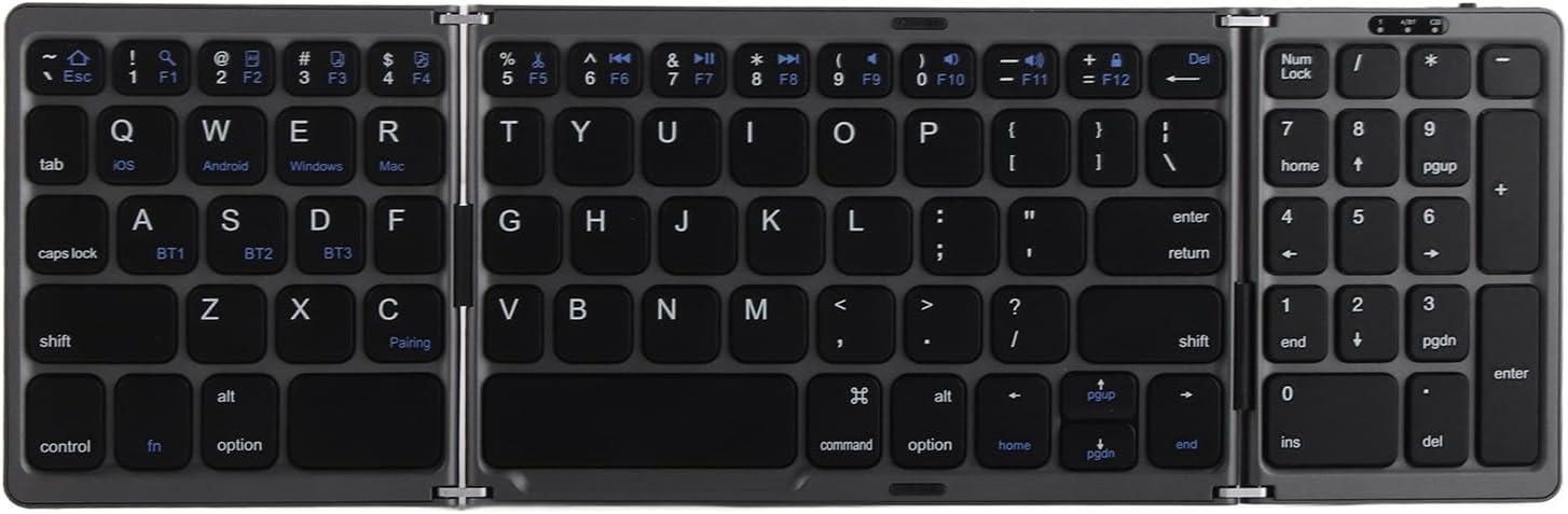Teclado Bluetooth Plegable, ProtoArc XK01, Teclado portátil inalámbrico ...