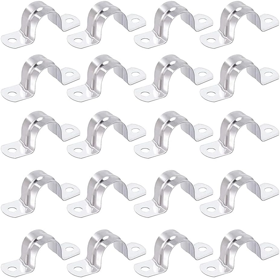 30 PCS 20mm U Tube 304 en Acier Inoxydable Collier de Serrage pour ...
