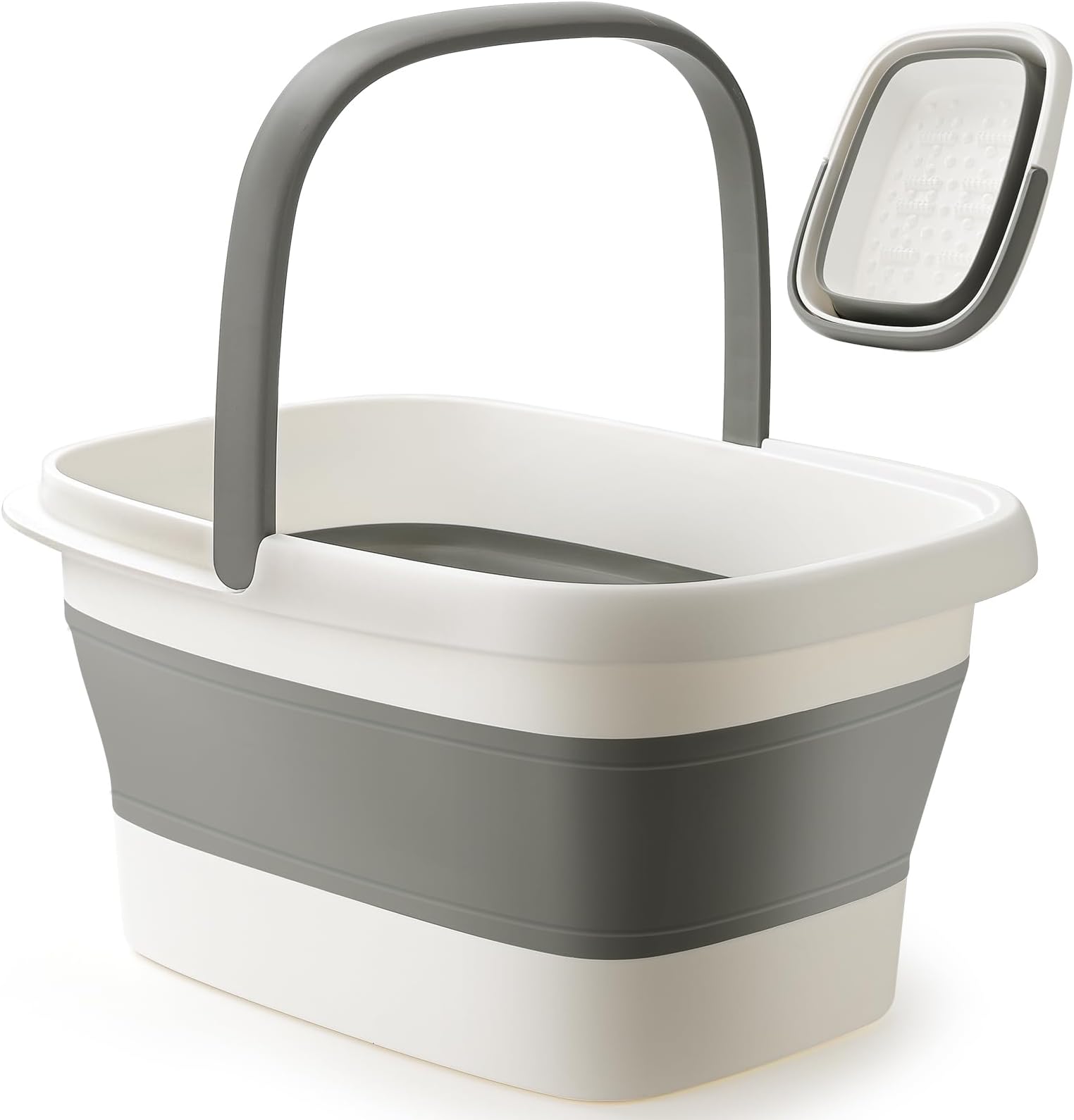 Amazon.com: moohemoo Collapsible Foot Bath Basin Foot soak Tub, Foot ...