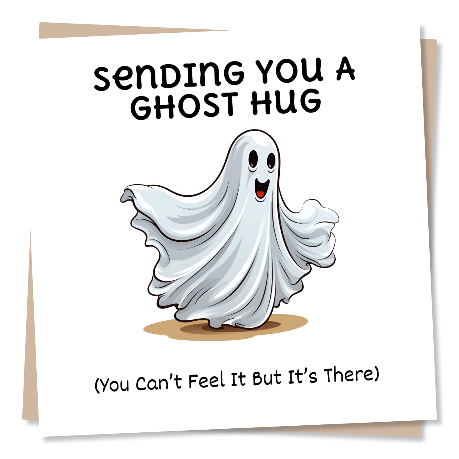 Get Well Soon or Sympathy Card - Sending You A Ghost Hug - Made in UK ...