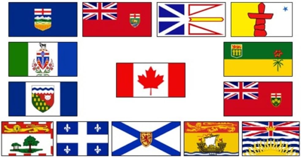 NOV Canada Canadian Provinces Provincial Wholesale Lot 3x5 Polyester ...
