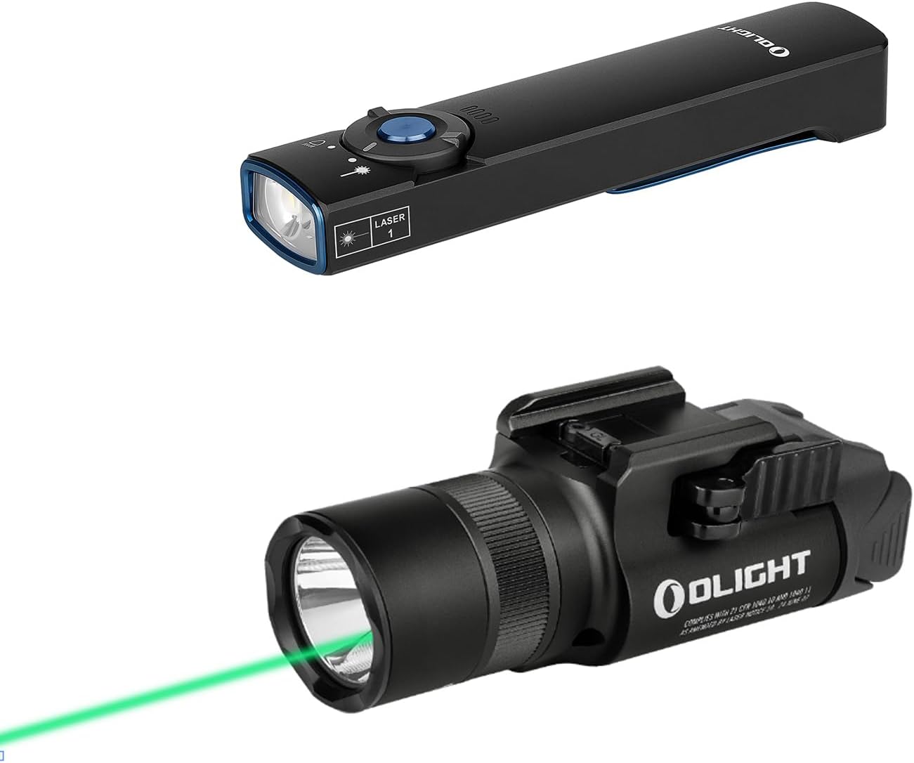 OLIGHT Arkfeld Flat Flashlight 1000 Lumens Dual Light Source EDC Lights ...