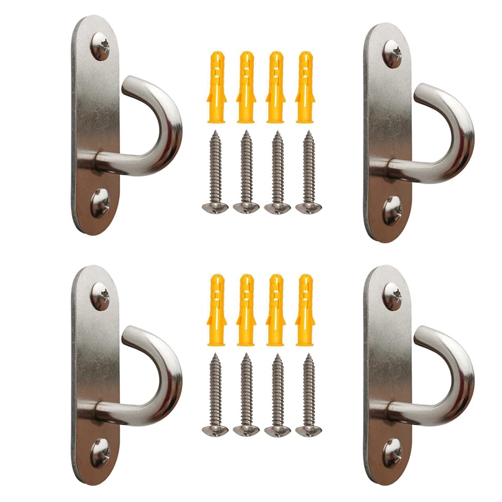 Snapklik.com : MANNIFEN Stainless Steel M10 Ceiling Hook Pad Eye Plate ...