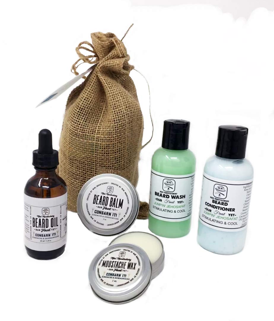 Amazon.com: Mini Moustachery Advanced Beard Kit - Consarn It scent ...