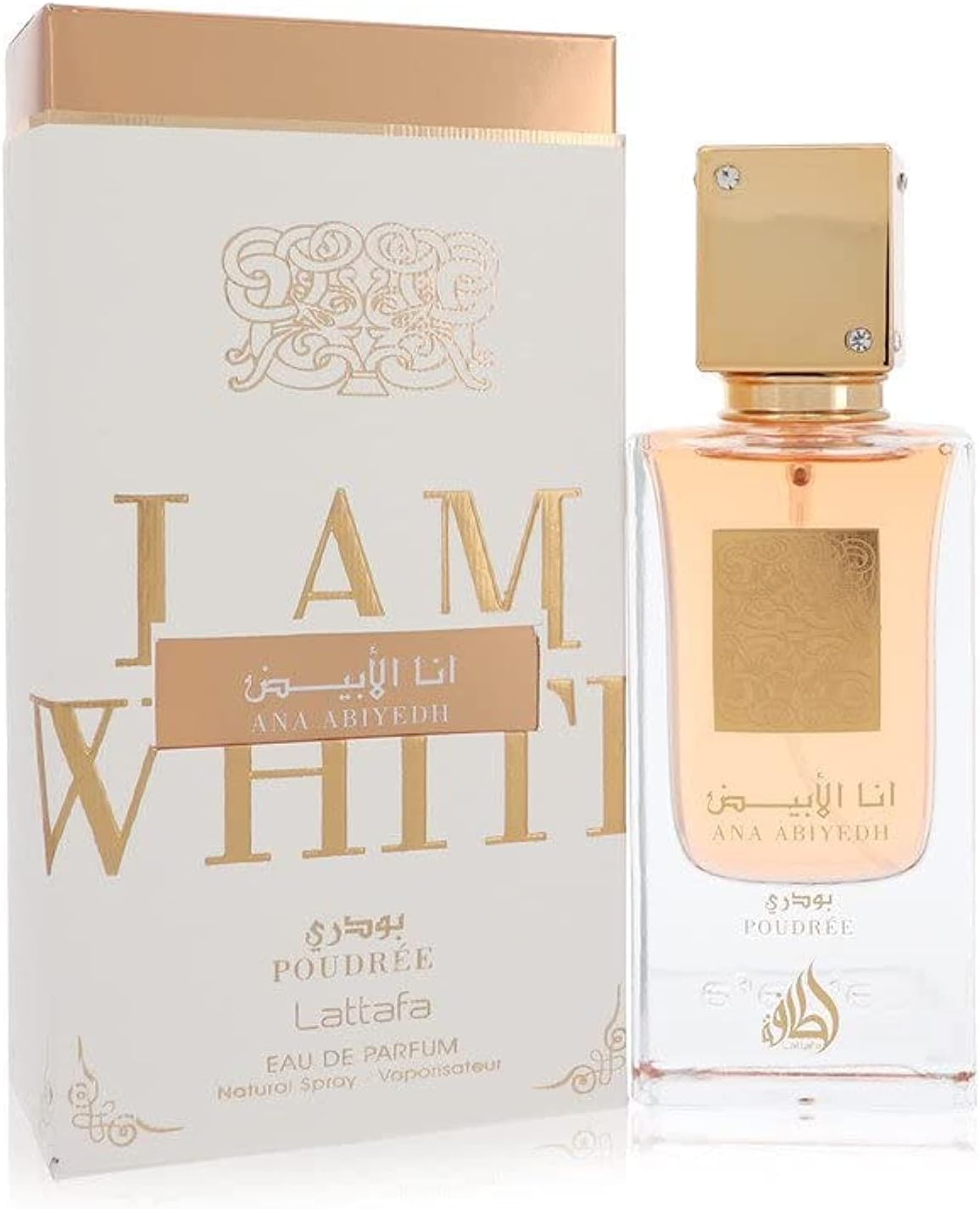 Lattafa Ana Abiyedh Poudree Eau de Parfum 60 ml : Amazon.fr: Beauté et ...