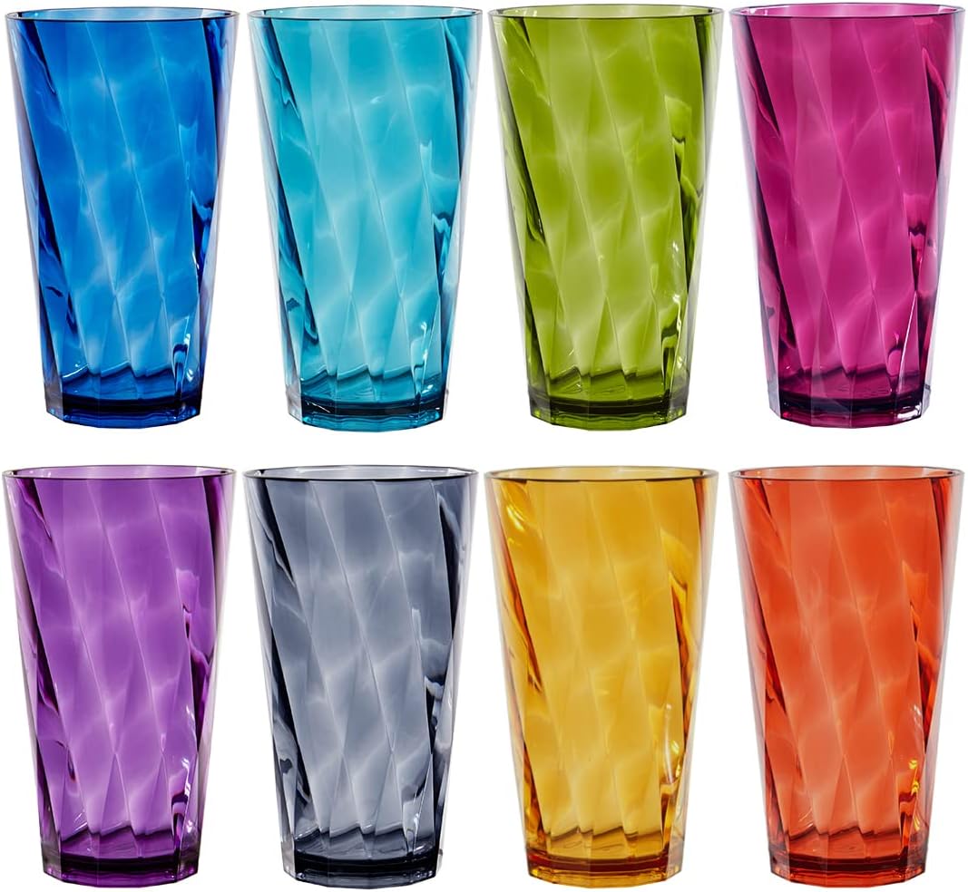Amazon.com: SCANDINOVIA - 19oz Unbreakable Premium Drinking Glasses Set ...