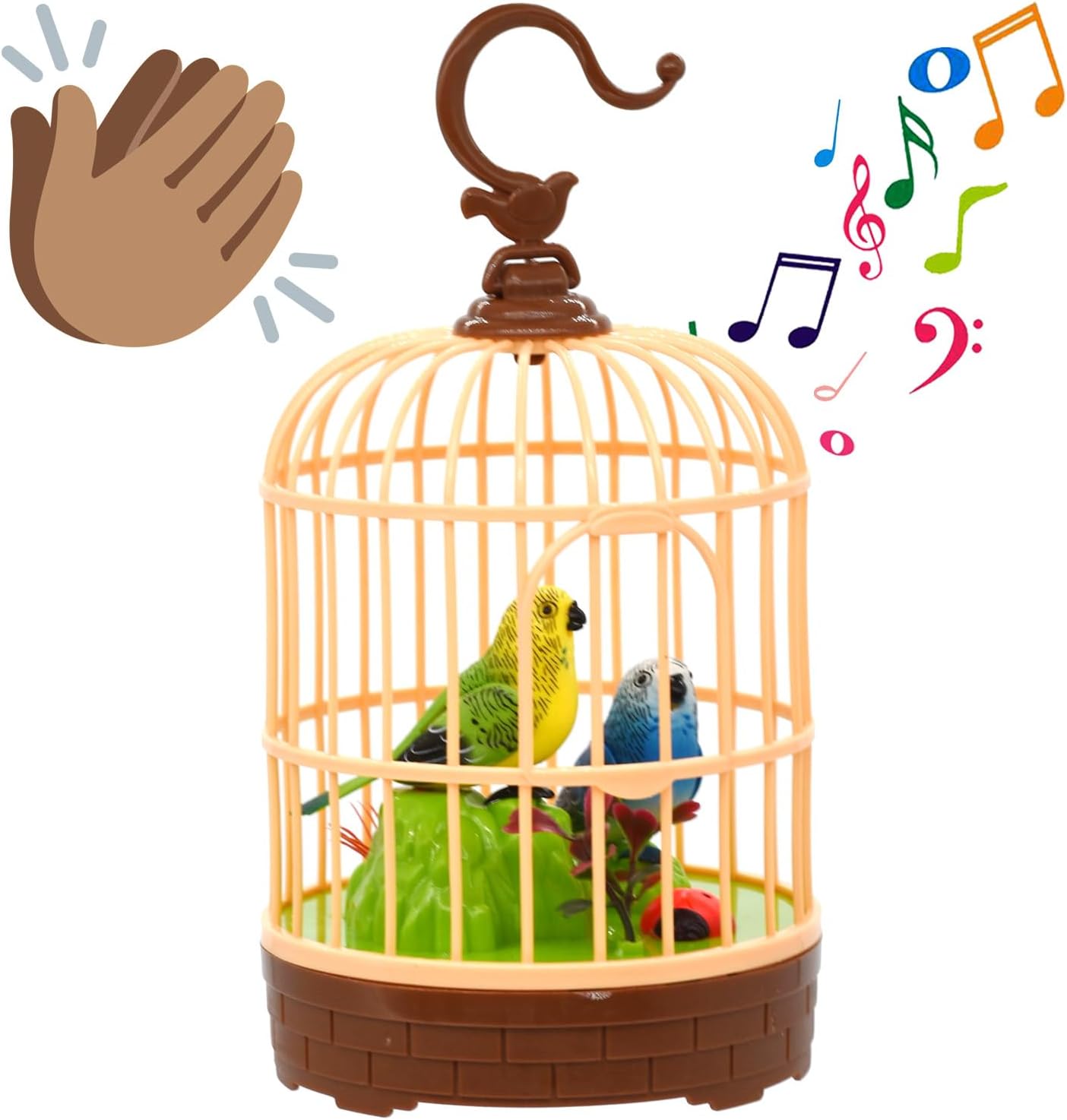 Amazon.com: Electric Singing and Chirping Bird Toy, Cute Interactive ...