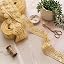Yellow Cream Colour Sunrise Flower Design Cotton lace 4.5 Meters(Width ...
