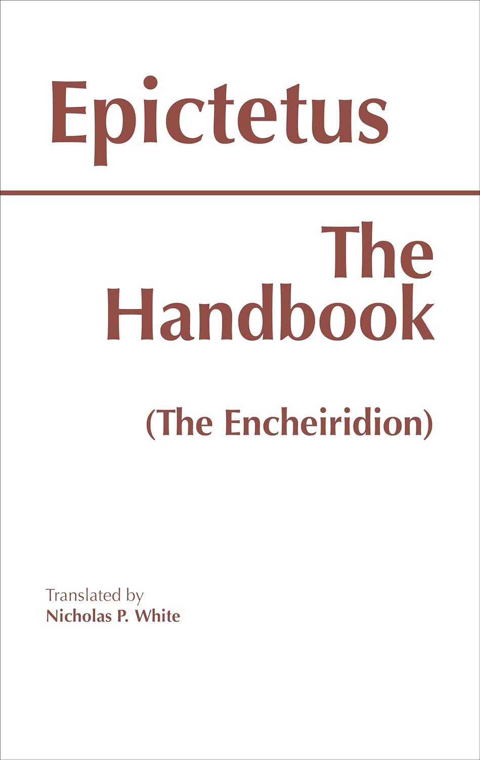 Amazon | The Handbook (The Encheiridion) (Hackett Classics) | Epictetus ...