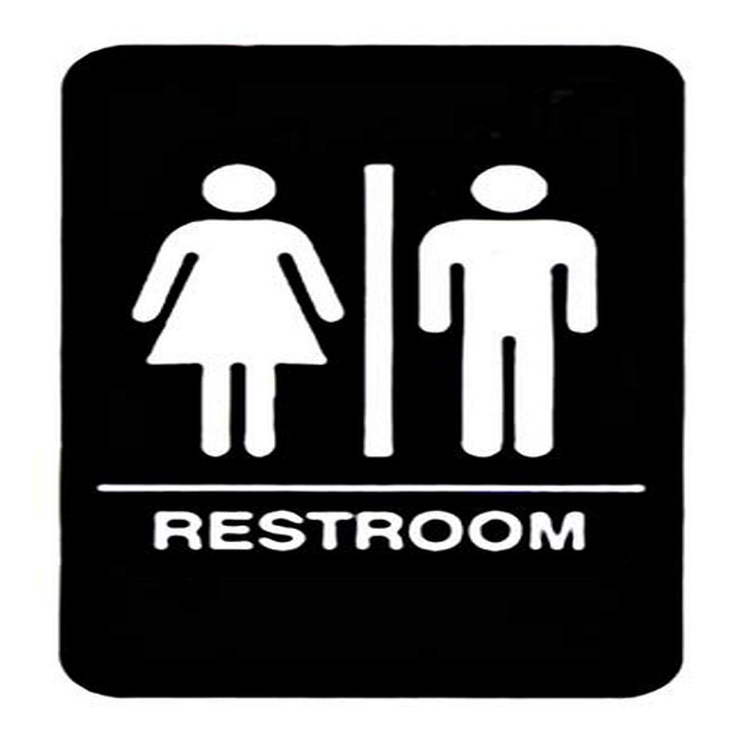 Buy Braille Restroom Sign | For Public Washrooms and Bathrooms | ADA ...