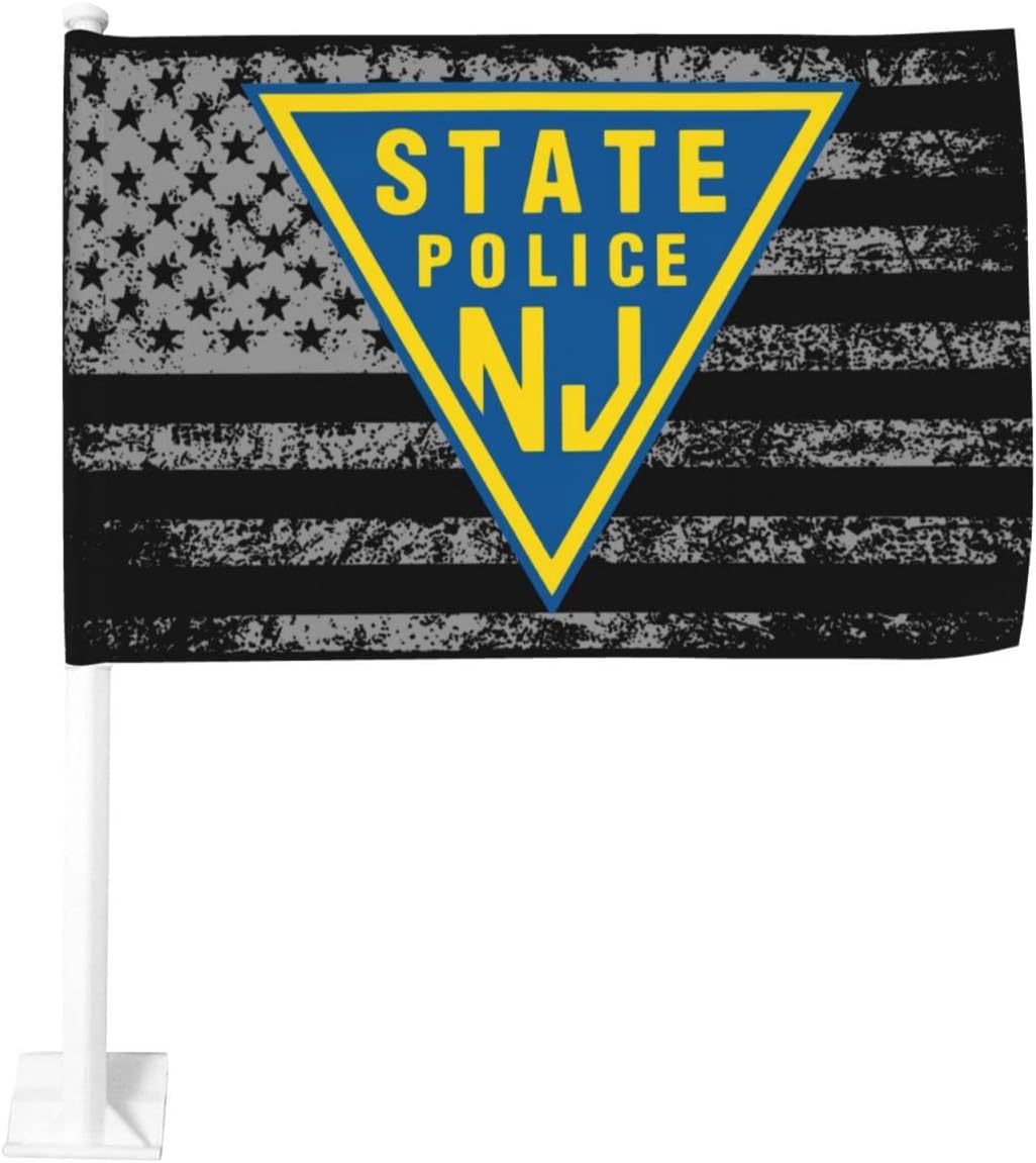 Amazon.com : Nj State Police Car Window Clip Flag Let Your Cars Stand ...