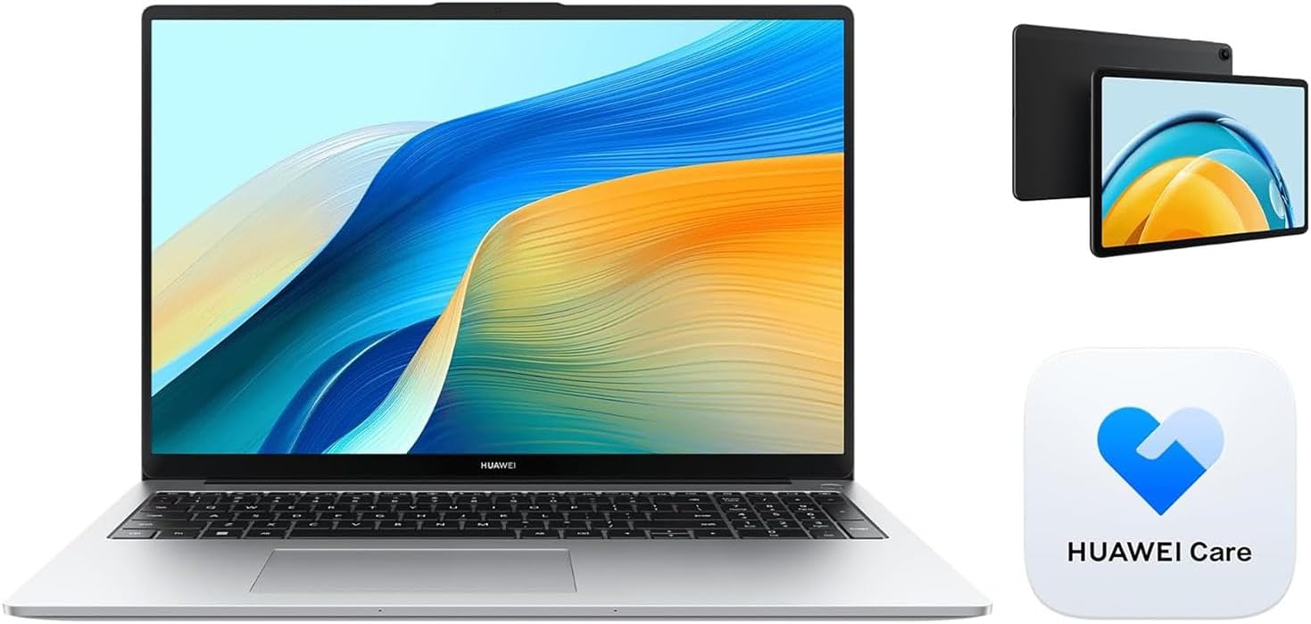 HUAWEI Matebook D16 + Gift, 16" Eye Comfort FullView Display, Ultra ...