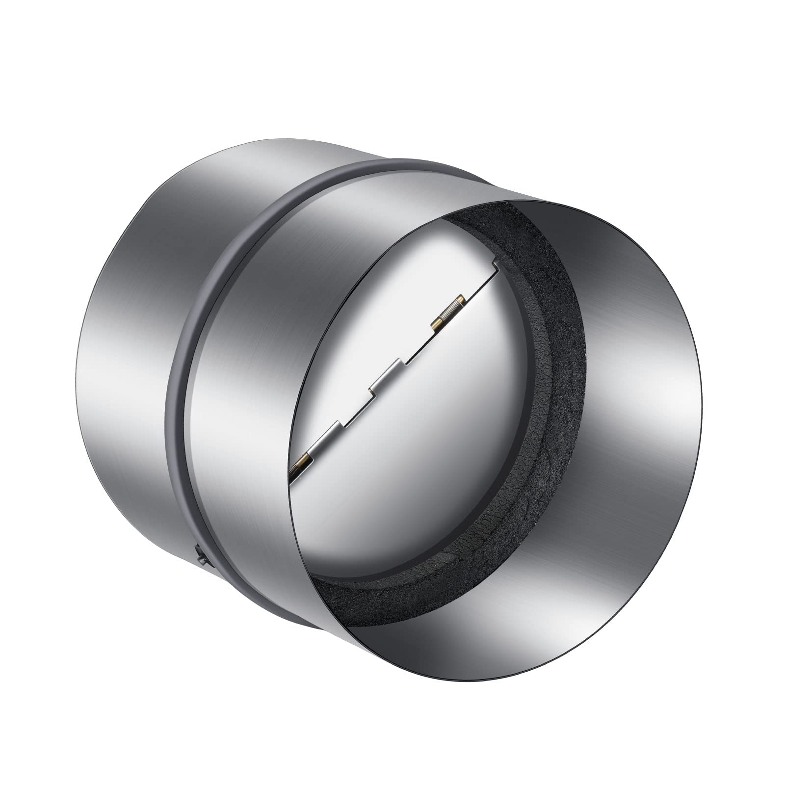 Buy iPower 6 inch Backdraft Damper Backflow Preventer One-Way Airflow ...