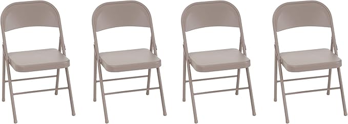 Amazon.com: COSCO Steel Folding, Tan, 4-Pack Chair, : Everything Else