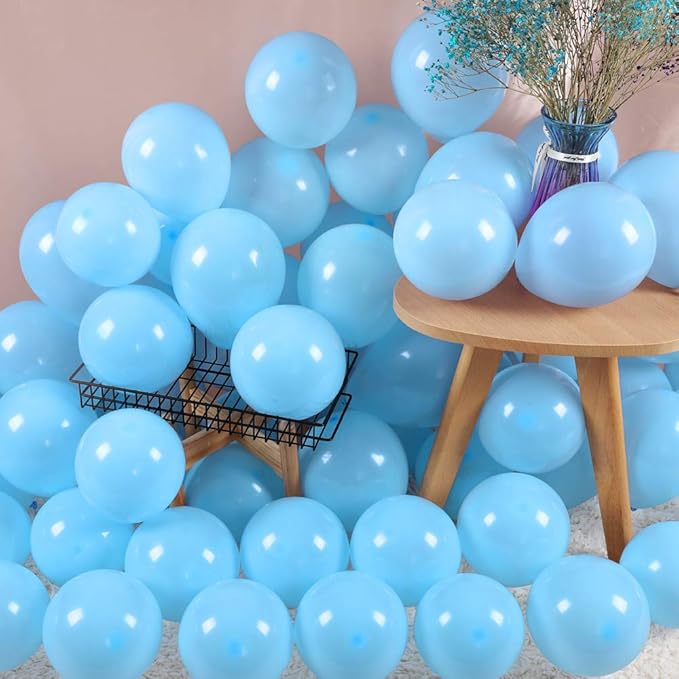 Amazon.com: BEISHIDA 50Pcs Light Blue Party Balloons 5 Inch Light Blue ...