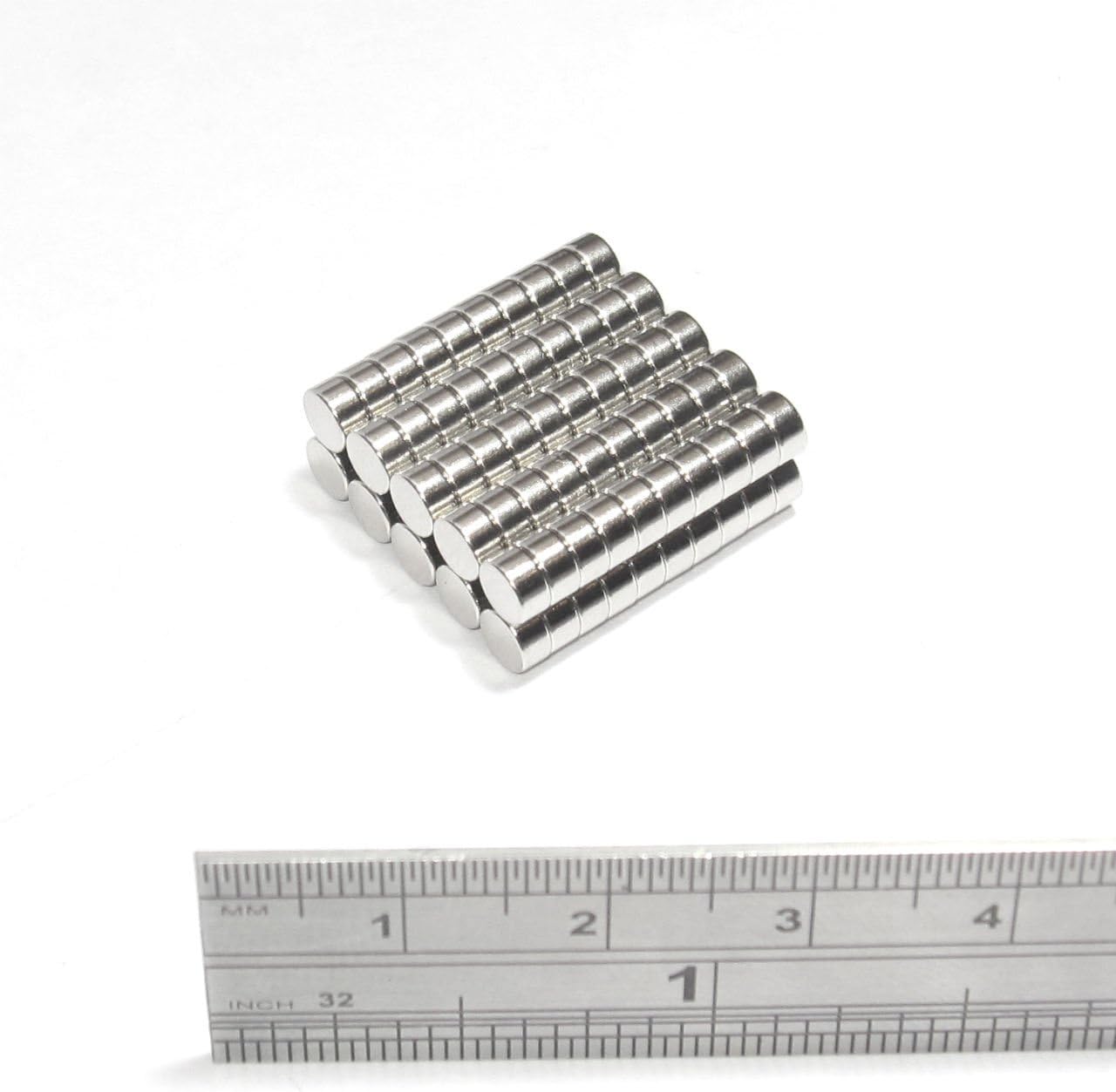 Spider Magnetics Ltd 50 Strong Thin Round Magnets 8x1 mm Neodymium Disc ...