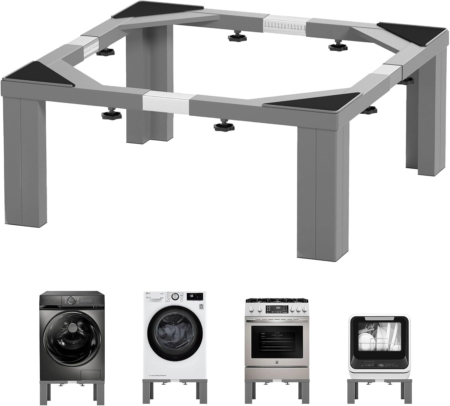 Amazon.com: Chinchilla Heavy duty Stainless steel Laundry Pedestal ,12 ...