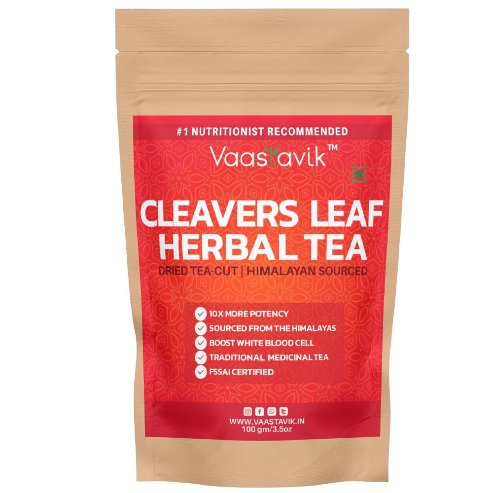 Vaastavik Pure Cleavers Leaf Loose Tea 100gm : Amazon.in: Grocery ...