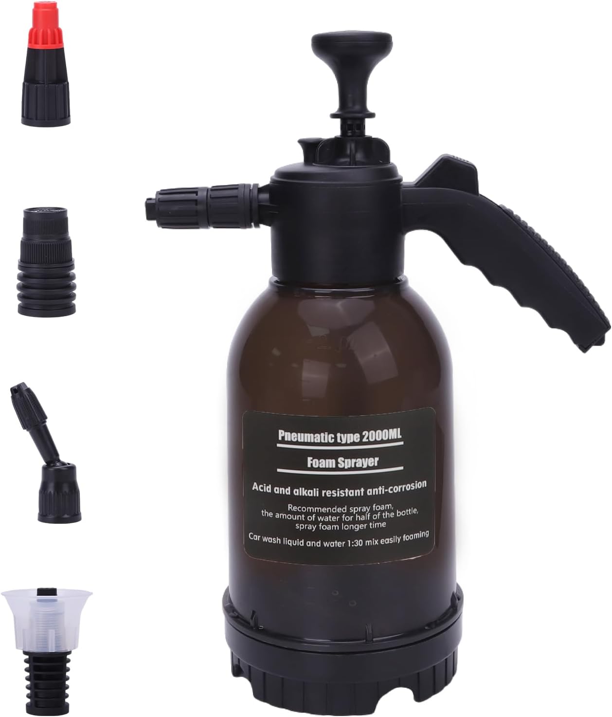 Amazon.com : ARGUESBD Pump Foaming Sprayer 2 Liter Car Wash Manual Foam ...