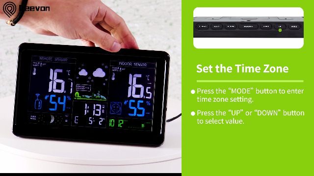Watch How to Set Geevon 86122 Atomic Clock Weather Station on Amazon Live