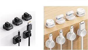 Amazon.com: Lamicall Spring Cord Organizer Clips + Fixed Spring Cable ...