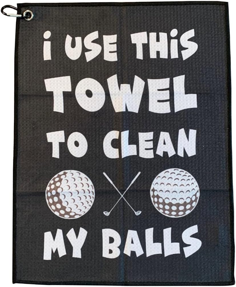 SHANKITGOLF Funny Golf Towel Gag Gift Clean Golf Balls Fun Golf ...