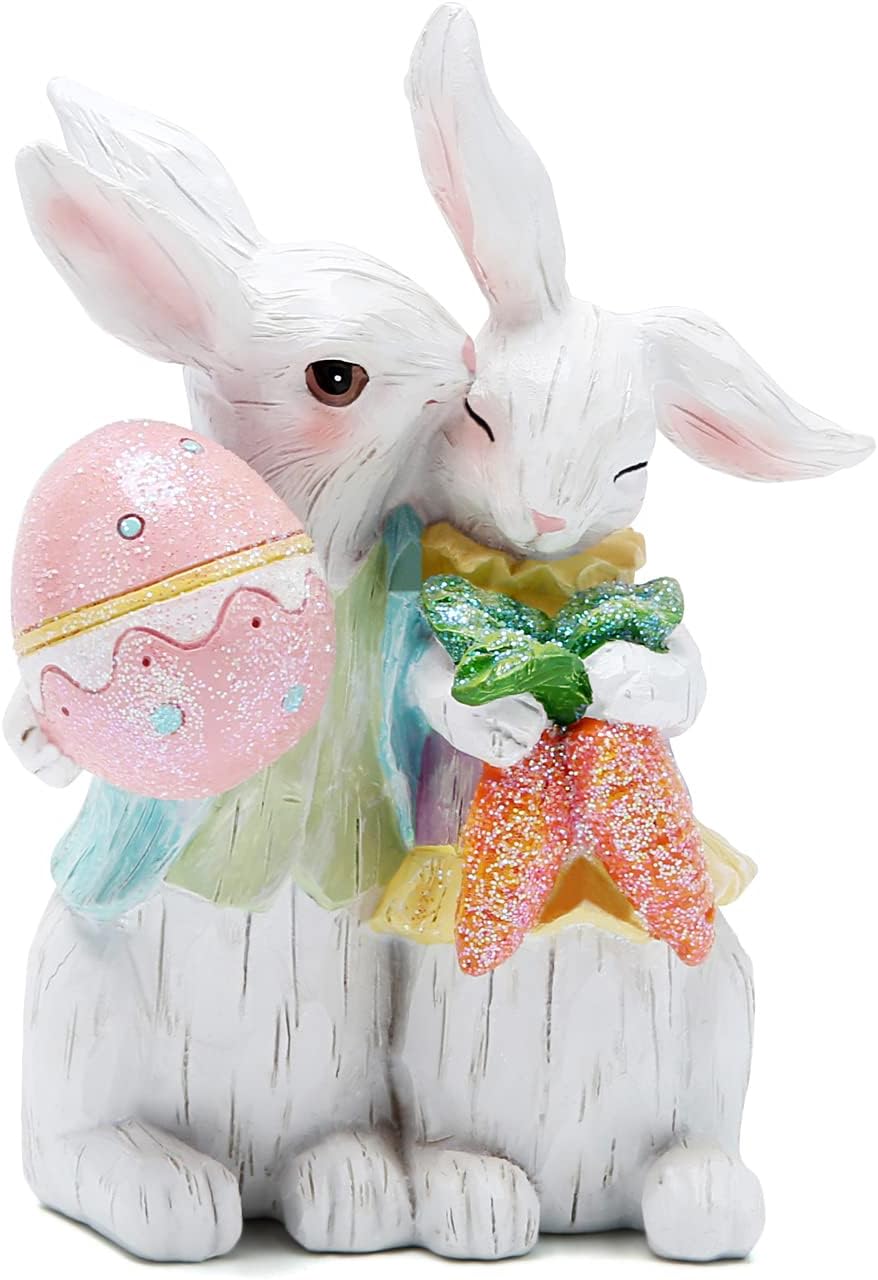 Hodao 3 PCS Easter Bunny Family Decorations Spring Easter Rabbit Decors ...