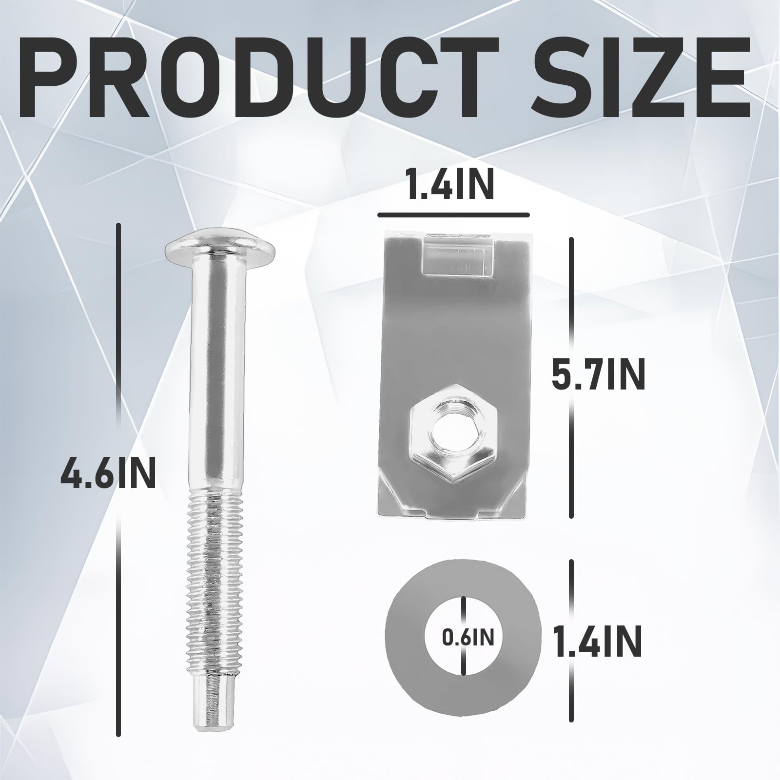 Snapklik.com : Truck Bed Mounting Bolt Nut Hardware Kit Compatible
