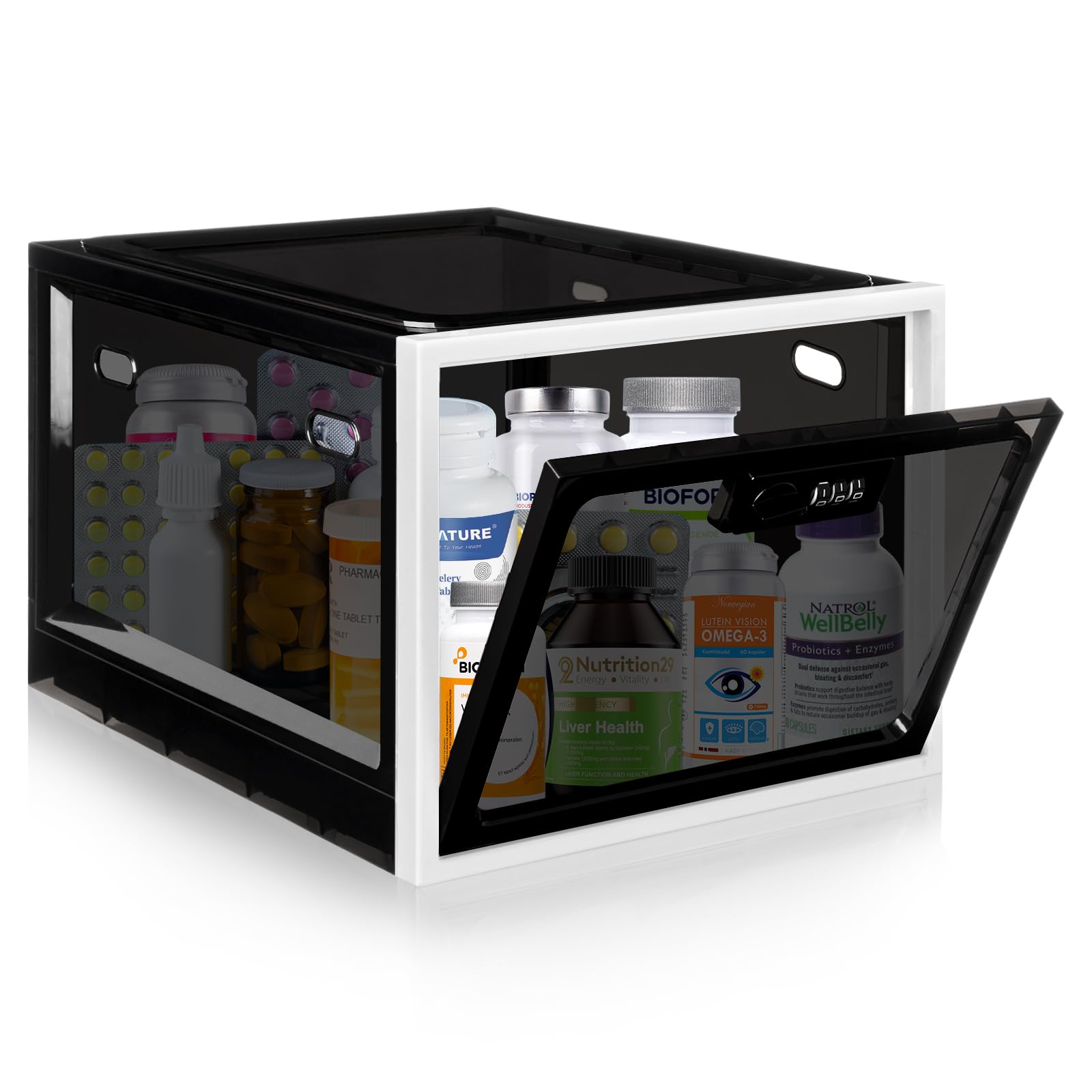 Lockable Box, Medicine Lock Box for Safe Medication, Premium Material ...