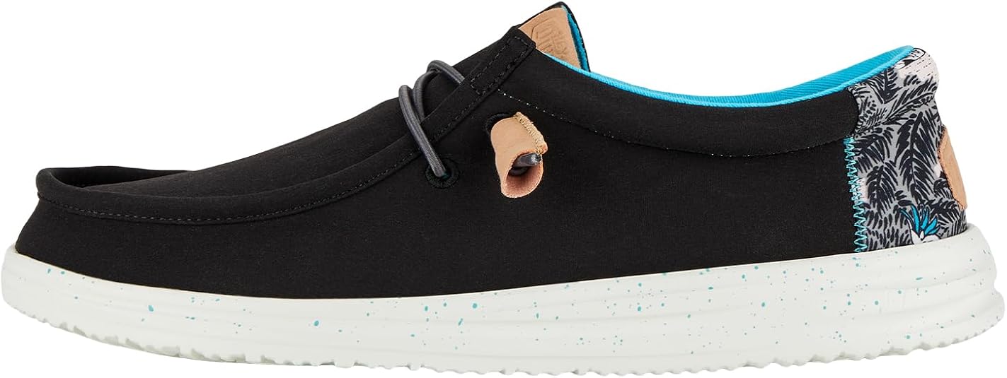 Amazon.com | HEYDUDE Men's Wally H20 Tropical Black/Tropical Size 7 ...