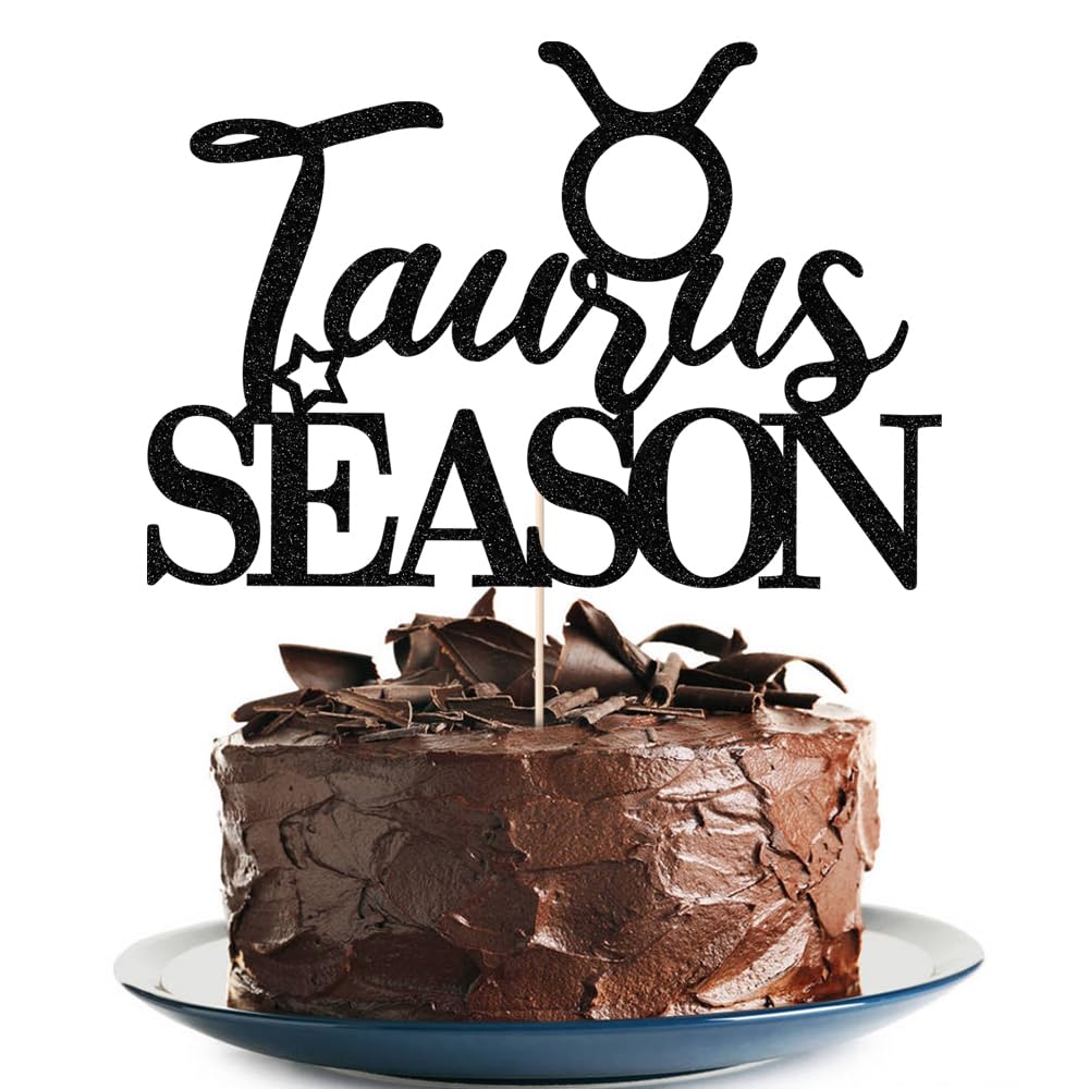 Snapklik.com : Taurus Season Cake Topper,Taurus Birthday Cake Decor ...