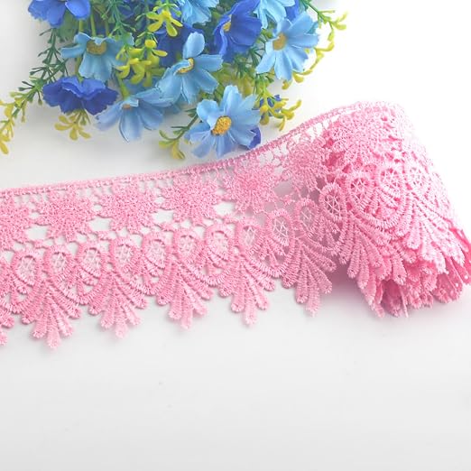 Amazon.com: Kuasting 7.5 Yards Floral Lace Edge Trim 9CM Width Laces ...