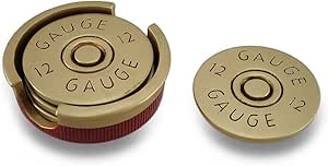Amazon.com: Shotgun Shell Coaster Set, Red/Gold by HomeWetBar : Home ...