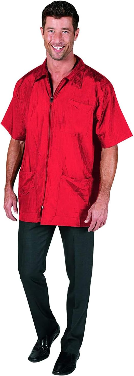 Amazon.com: Betty Dain Nylon Barber Jacket, Red, 2XL : Clothing, Shoes ...