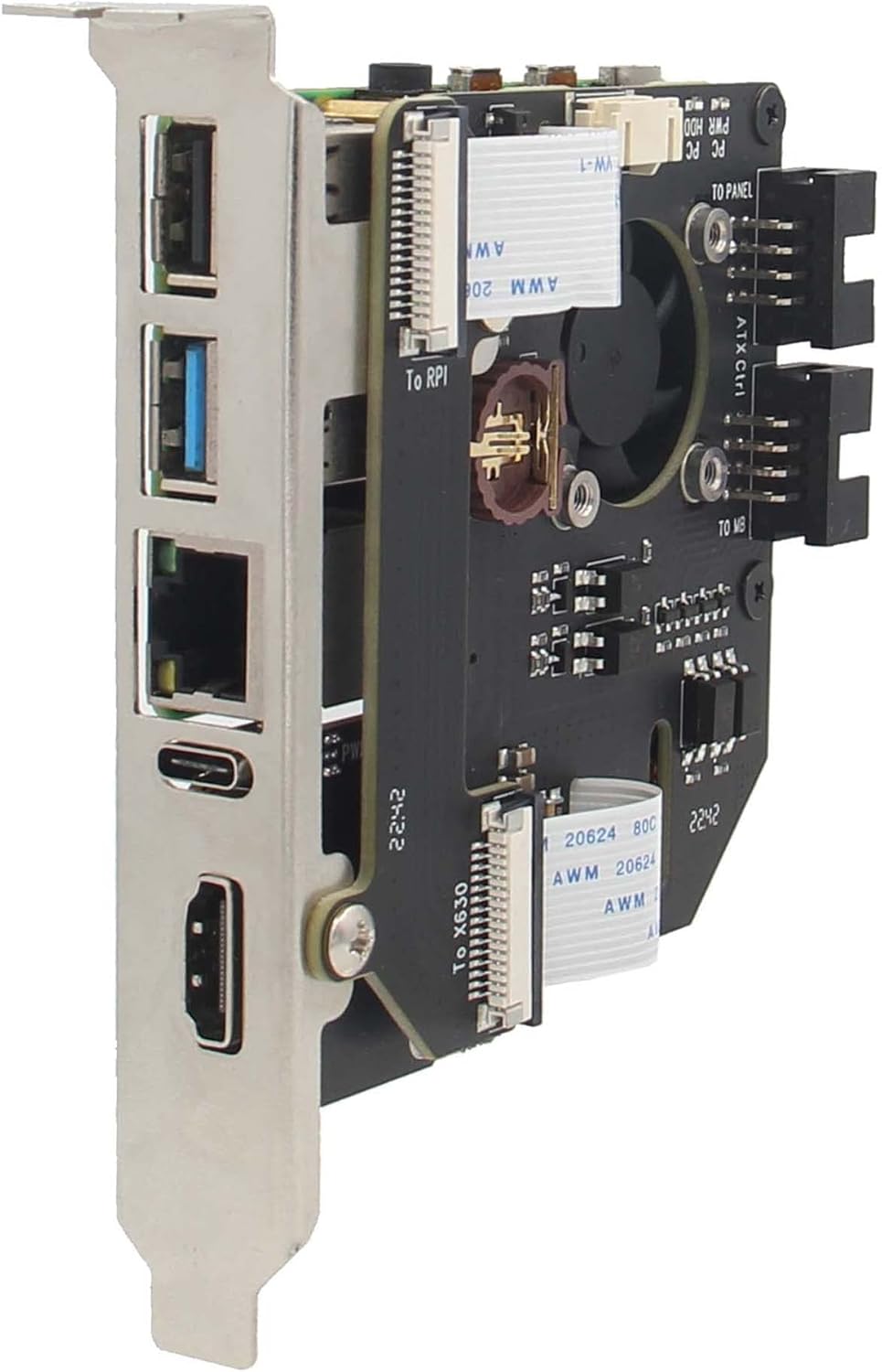 Amazon Geekworm Pikvm A8 Pcie Kvm Over Ip、 Raspberry Pi 4bに適用、 Pikvm V3 Poe Atx Hdmi Csiをサポート