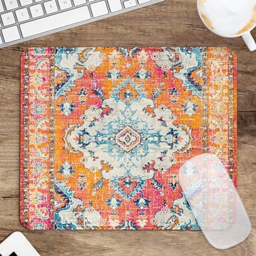 Amazon.com: Seorsok Square Aesthetic Boho Vintage Mouse Pad,Office Home ...