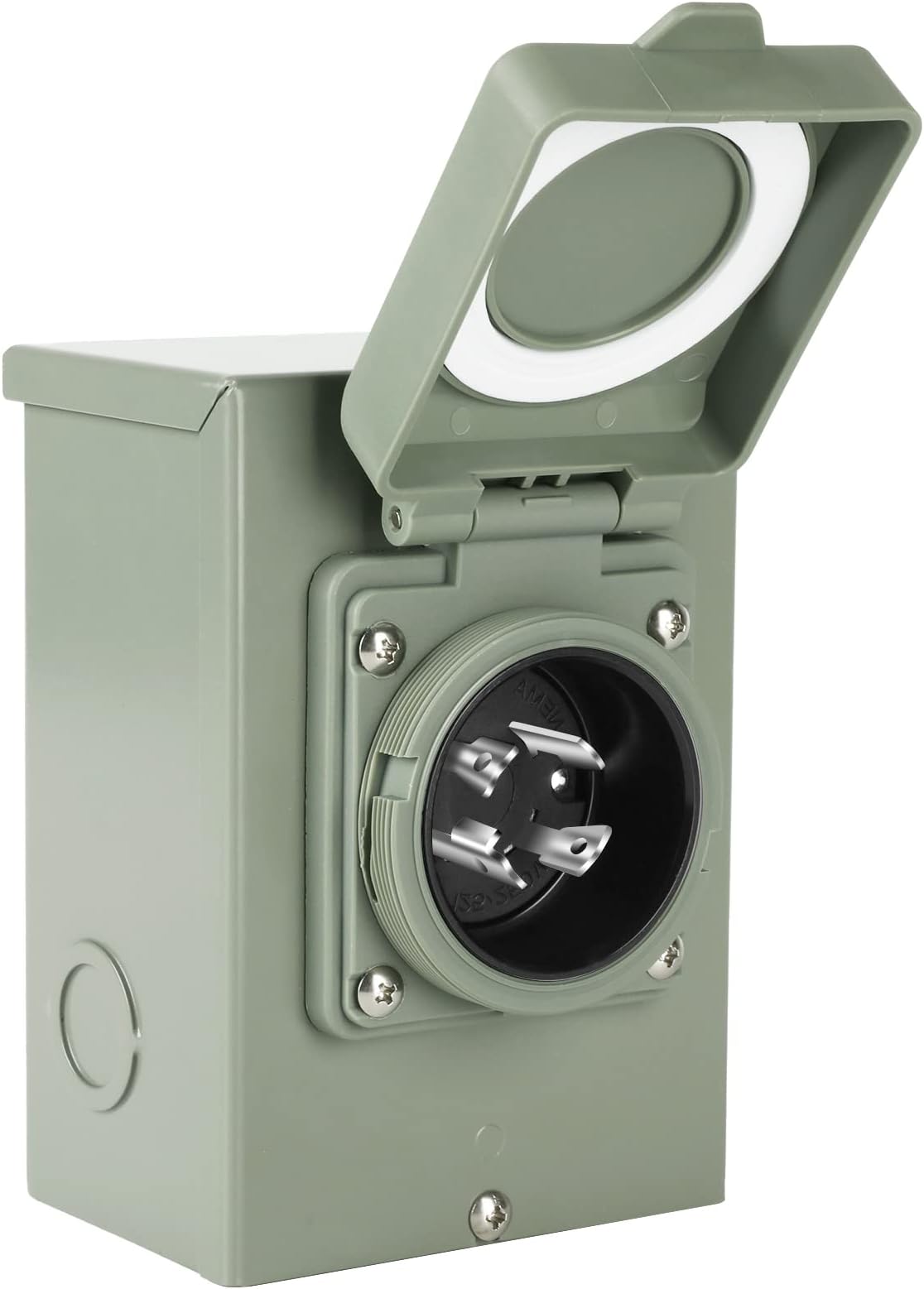 Amazon.com: Generac 6347 50-Amp 125/250V Aluminum Power Inlet Box ...