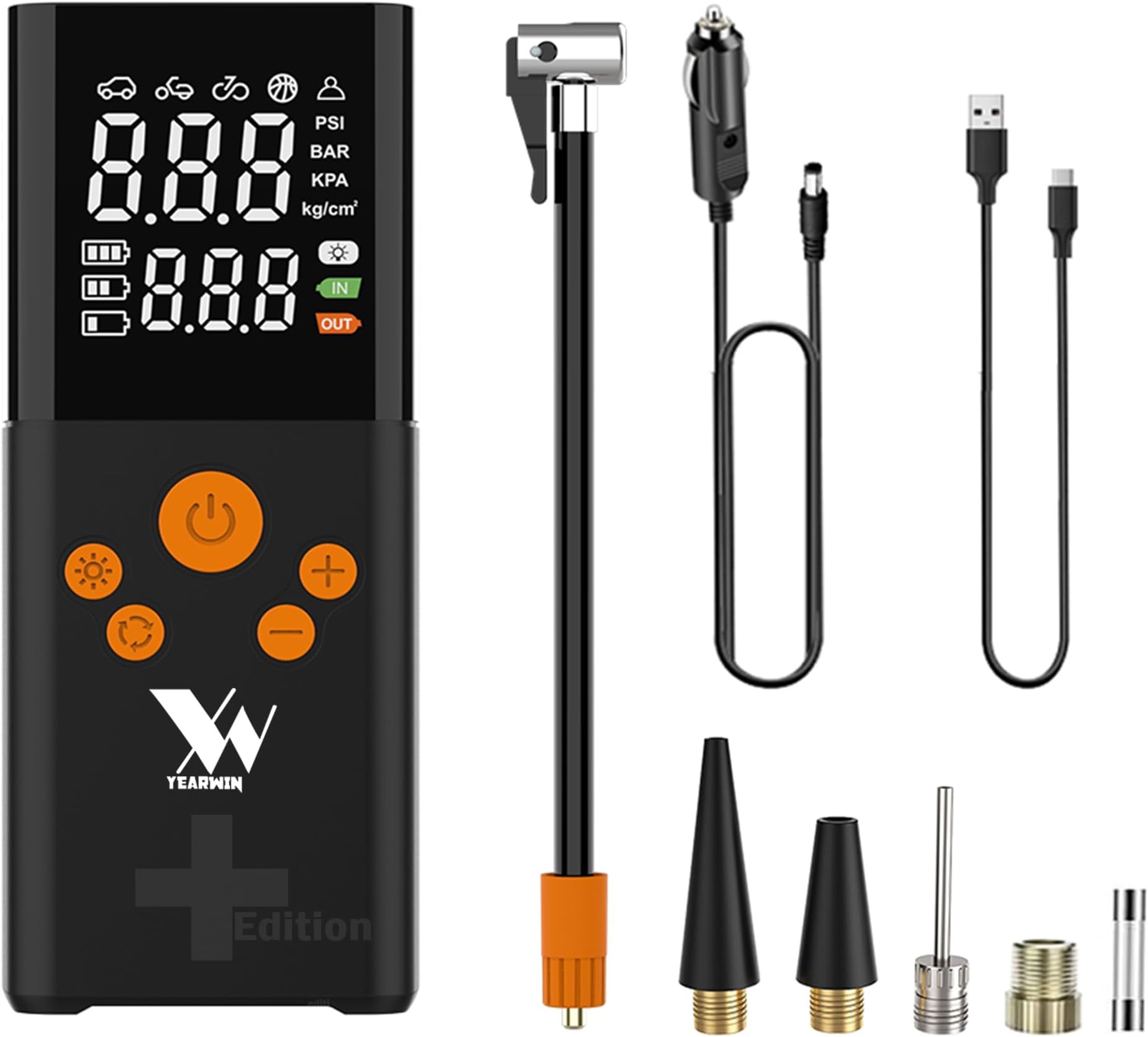 iWagon i5626 130 PSI Portable Electric Tyre Air Inflator Pump for Car ...