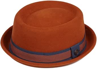 DASMARCA Mens Wool Felt Stingy Brim Porkpie Hat at Amazon Men’s ...