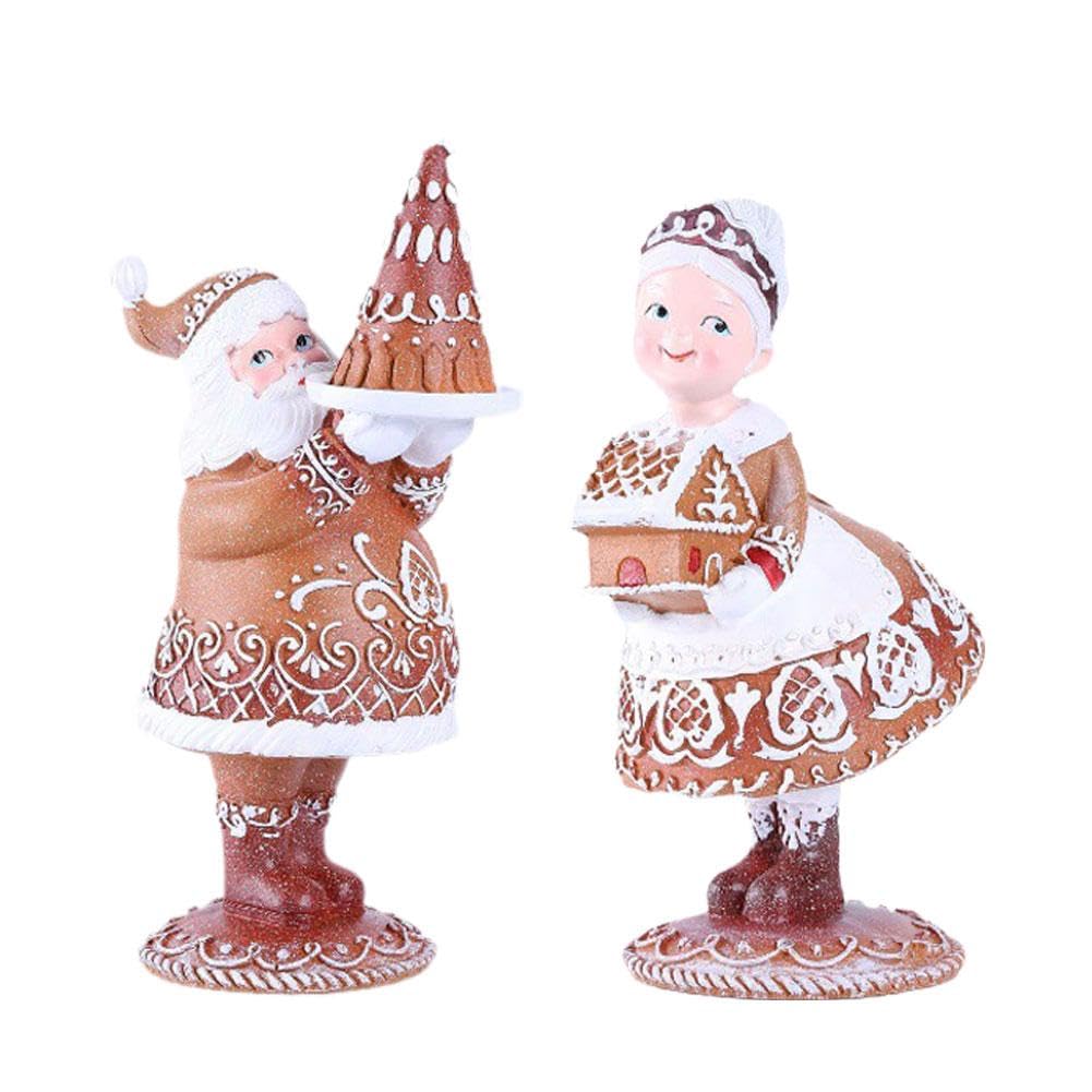 Amazon.com: GEKUPEM New Christmas Santa Figurines Ornament, Mr Santa ...