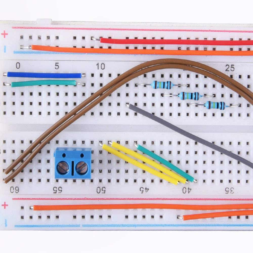 Snapklik.com : Aoicrie Jumper Wire Kit, 840 Pieces Preformed Breadboard ...