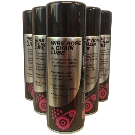 (PACK OF 2) 400ml Wire Rope & Chain Lube - Anti Fling Spray Grease for ...