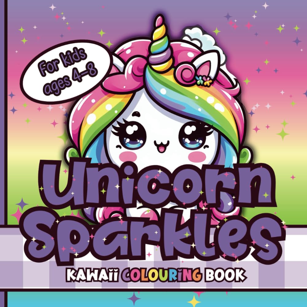 Unicorn Sparkles: Kawaii Colouring Book: Publishing, Karebear Creates ...