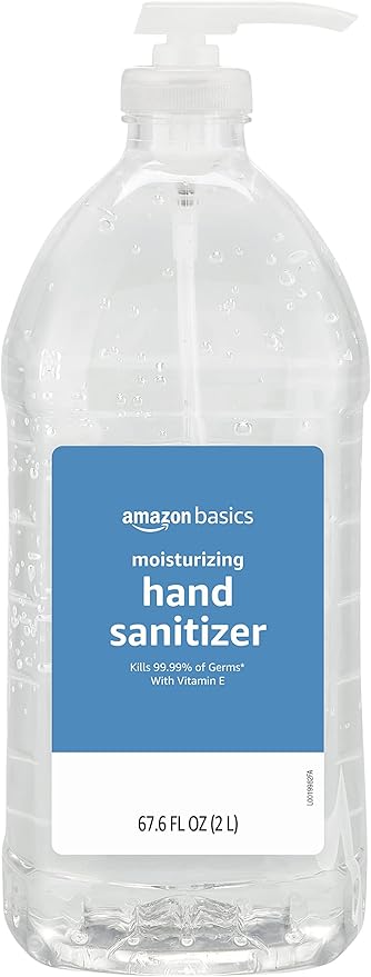 Amazon.com: Amazon Basics Hand Sanitizer, Original Scent, Contains 62% ...